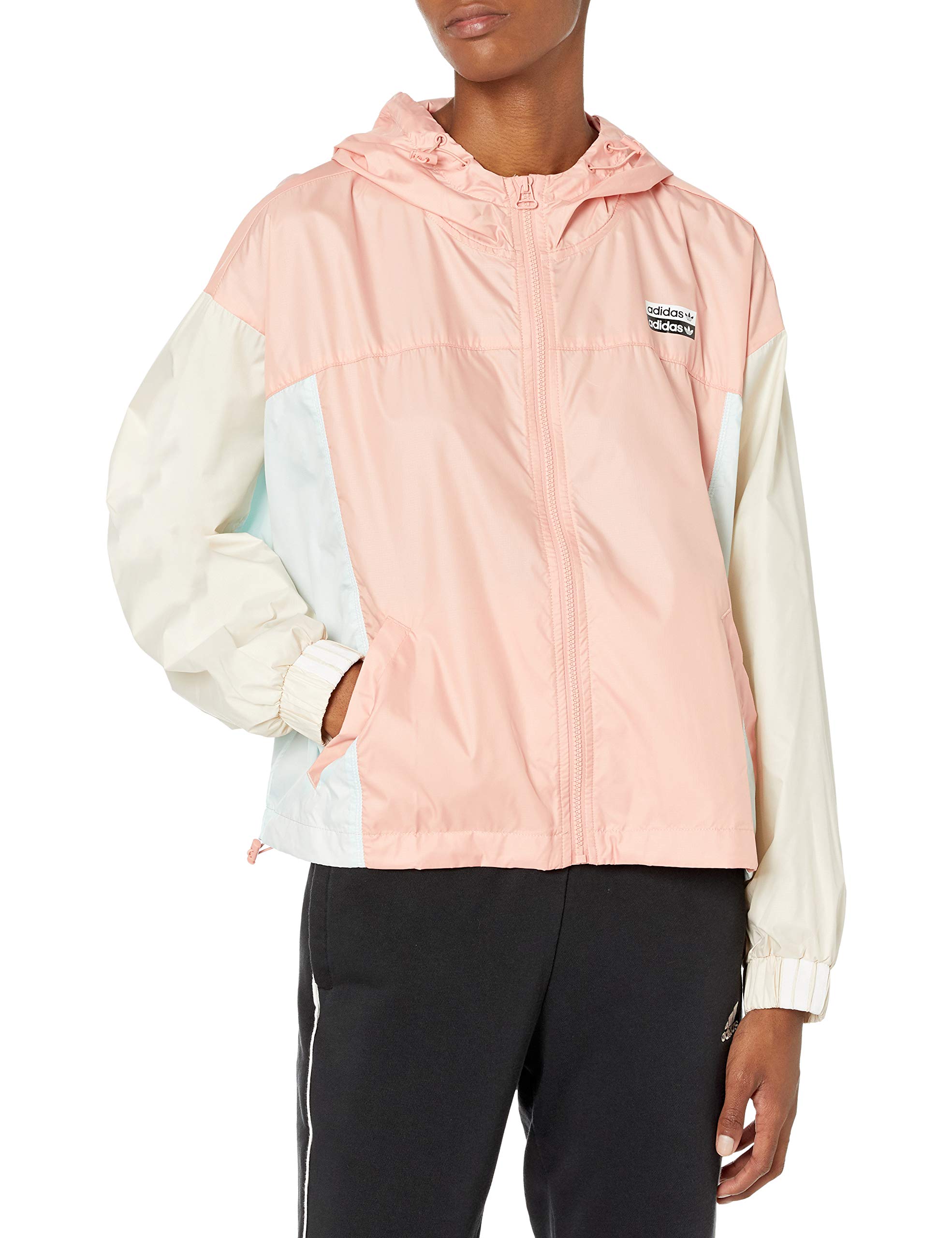 adidas Originals Women's Windbreaker, Trace Pink, X-Small