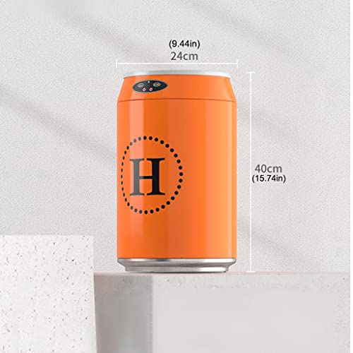 BONAD Bathroom Trash Can Indoor Stainless Steel Intelligent Automatic Induction Trash can Office Living Room Bedroom Kitchen Bathroom Creative Trash can Wastebasket (Color : 1)