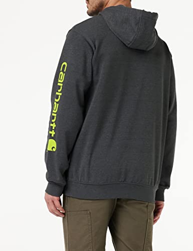 Carhartt mens Loose Fit Midweight Sweatshirt fashion hoodies, Carbon Heather, X-Large US