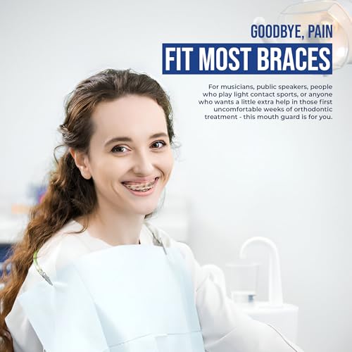 Comfort Cover Braces Guard/Lip and Mouth Protector - Snap on Cover Strip for Braces - Orthodontic/Dental Quality (Clear)