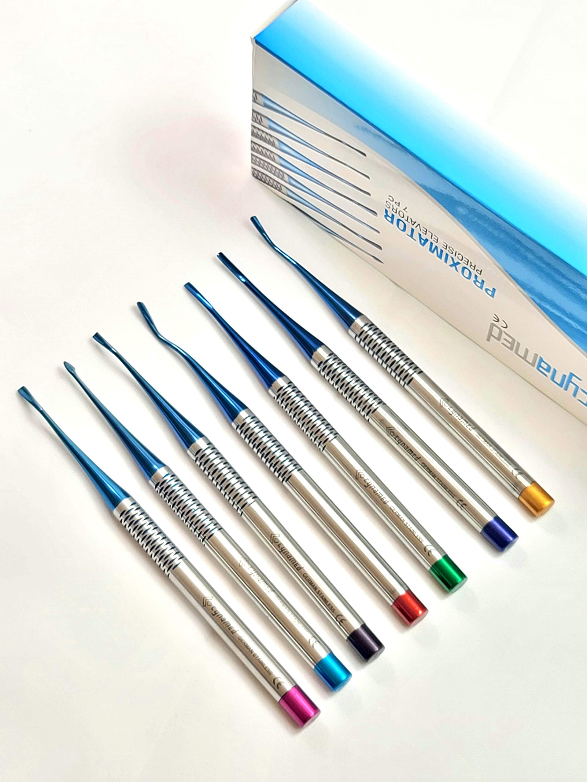 Premium German Dental Proximators/Luxating Elevator Set of 7 Dental Instruments
