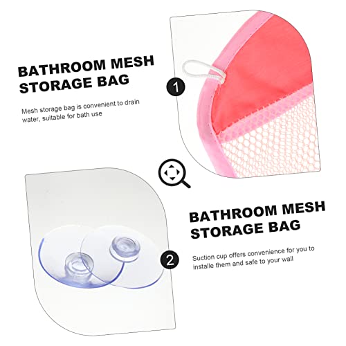 Cabilock 3pcs Retractable Torch Mesh Organizer Bags Storage Tub Bathtub for Baby Bath Net Bags Bath Organizer Storage Organizer Bath Mesh Bag Shower Mesh Bags Bath Bags Storage
