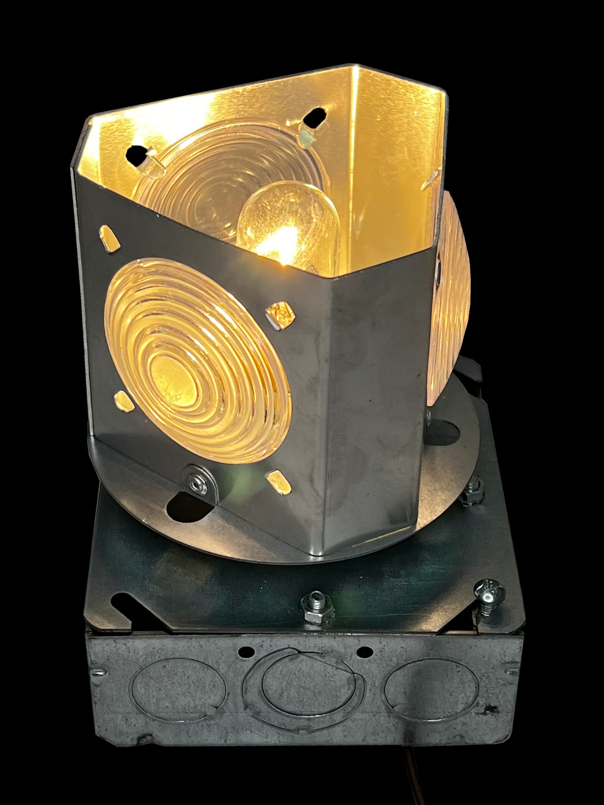 DutchCrafters Rotating Light Kit, Revolving Lighthouse Beacon Light, 36RPM, 120v Wired Lighting, Fits 3' - 12' Decorative Amish Lighthouse