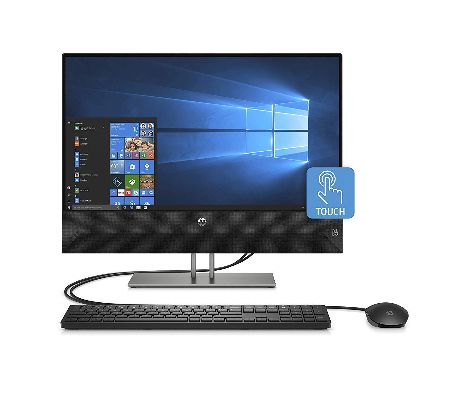 HP Pavilion 24 Desktop 1TB SSD + 2TB HD 64GB RAM Extreme (Intel Core i7-9700K Processor 3.60GHz Turbo to 4.90GHz, 64 GB RAM, 1 TB SSD + 2TB HD, 24" Touchscreen FullHD, Win 10) PC Computer All-in-One