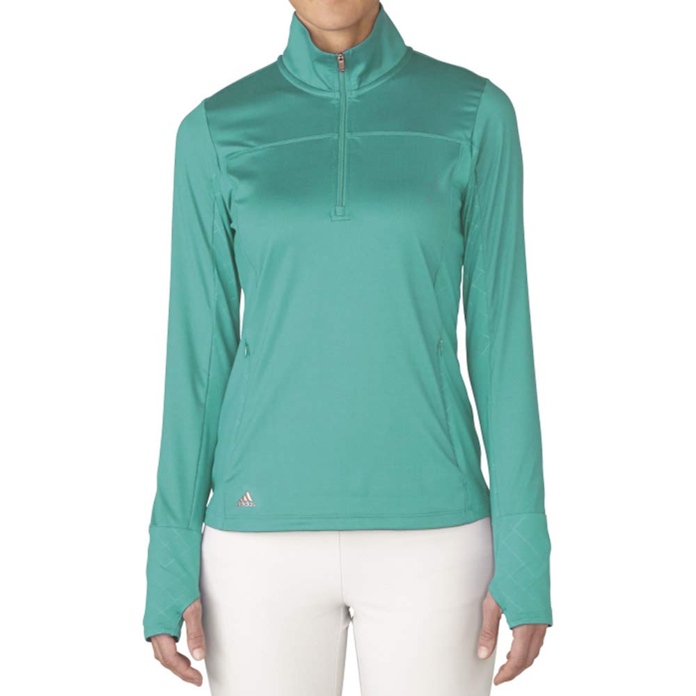adidas Golf Women's Rangewear Half Zip Jacket, Nordic Green, Large