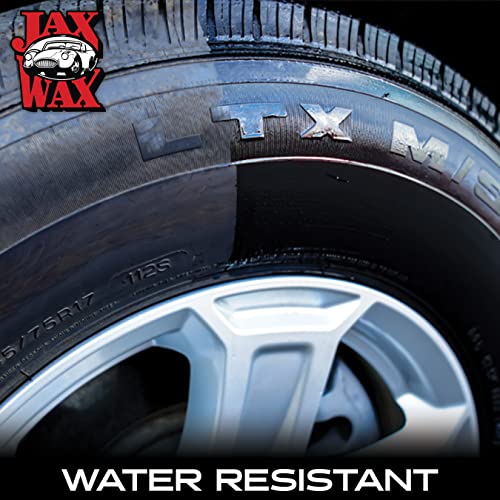 Jax Wax Super Blue Solvent - Commercial Grade Solvent Based Tire Dressing for Rubber, Plastic, and Vinyl, Tire Shine for Wet Looking Wheels โ 16 Oz