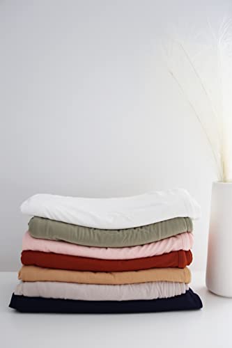 Marlowe & Co Premium Knit Viscose from Bamboo Swaddle Blanket, 47in x 47in (Natural)