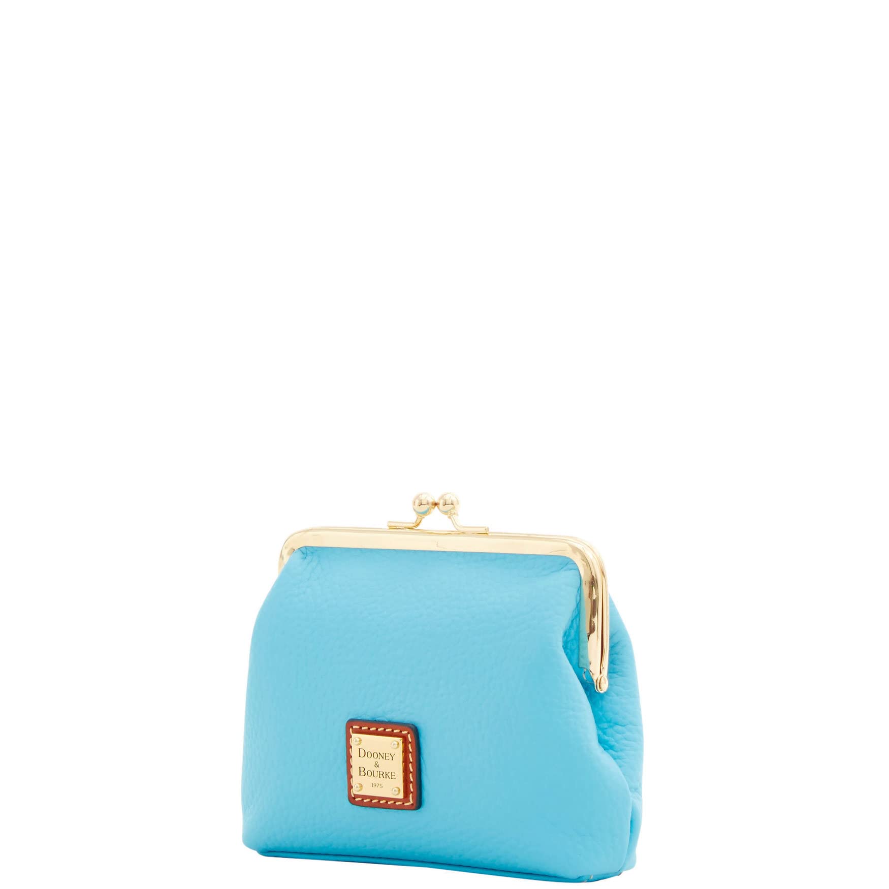 Dooney & Bourke Handbag, Pebble Grain Large Framed Purse Clutch - Sky Blue