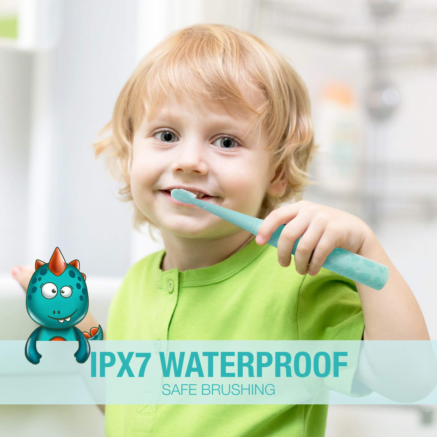 Vekkia Kids Electric Toothbrush and Replacement Heads Purchased Together Save 10%