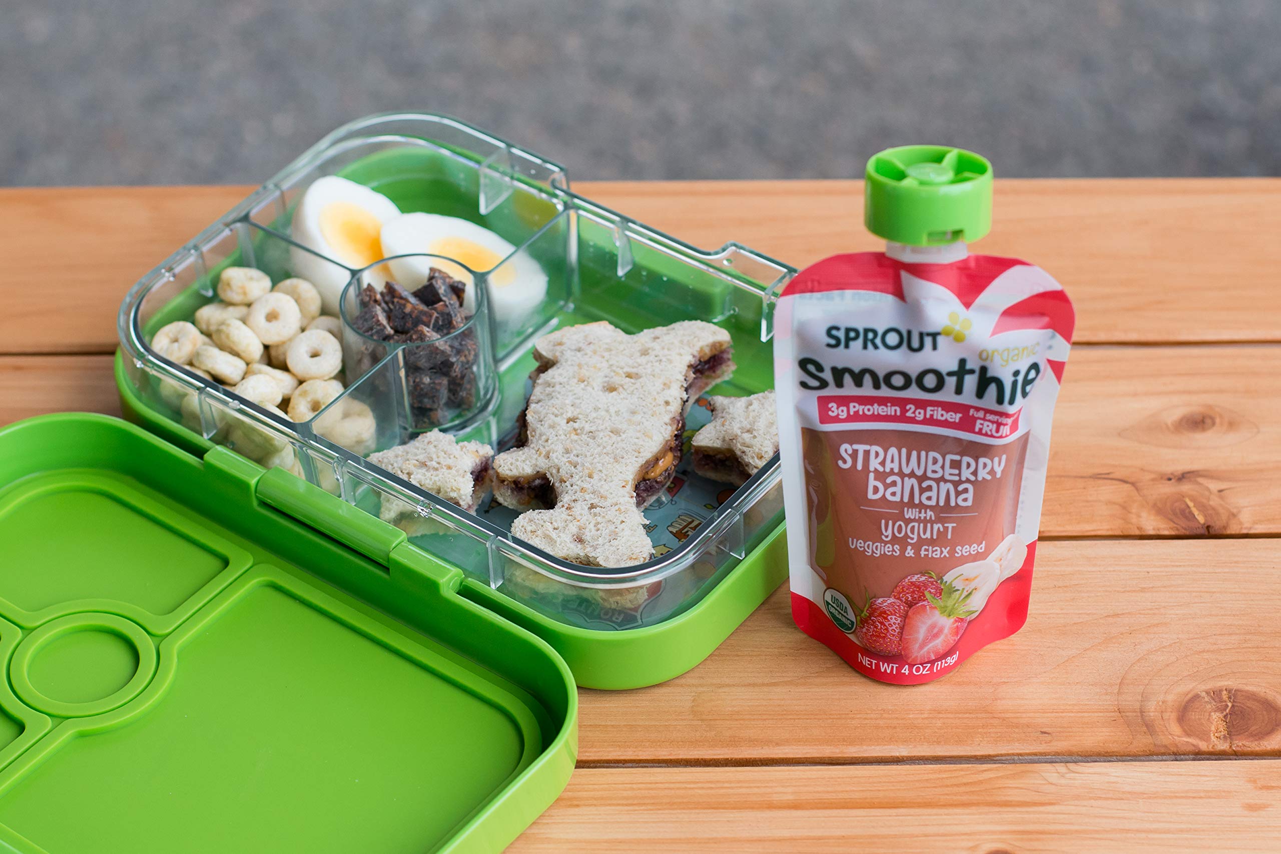 Sprout Organic Toddler Smoothie, Strawberry Banana w/ Yogurt, 4 Ounce Pouch (Pack of 6)