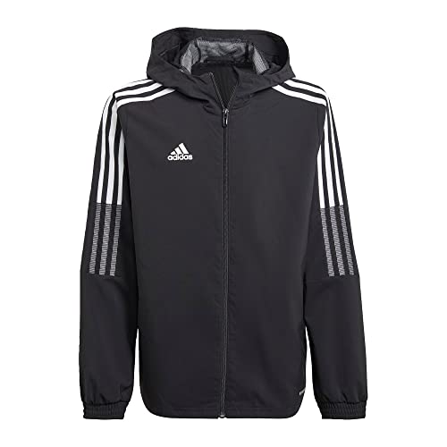 adidas unisex-child Tiro 21 Windbreaker Black Medium