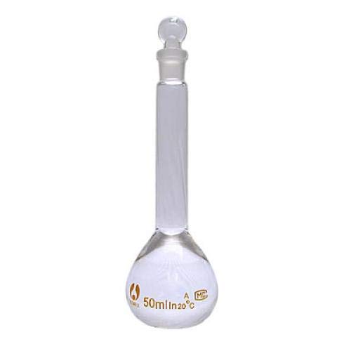 Volumetric Flask Class A pennyhead Stopper 50ml