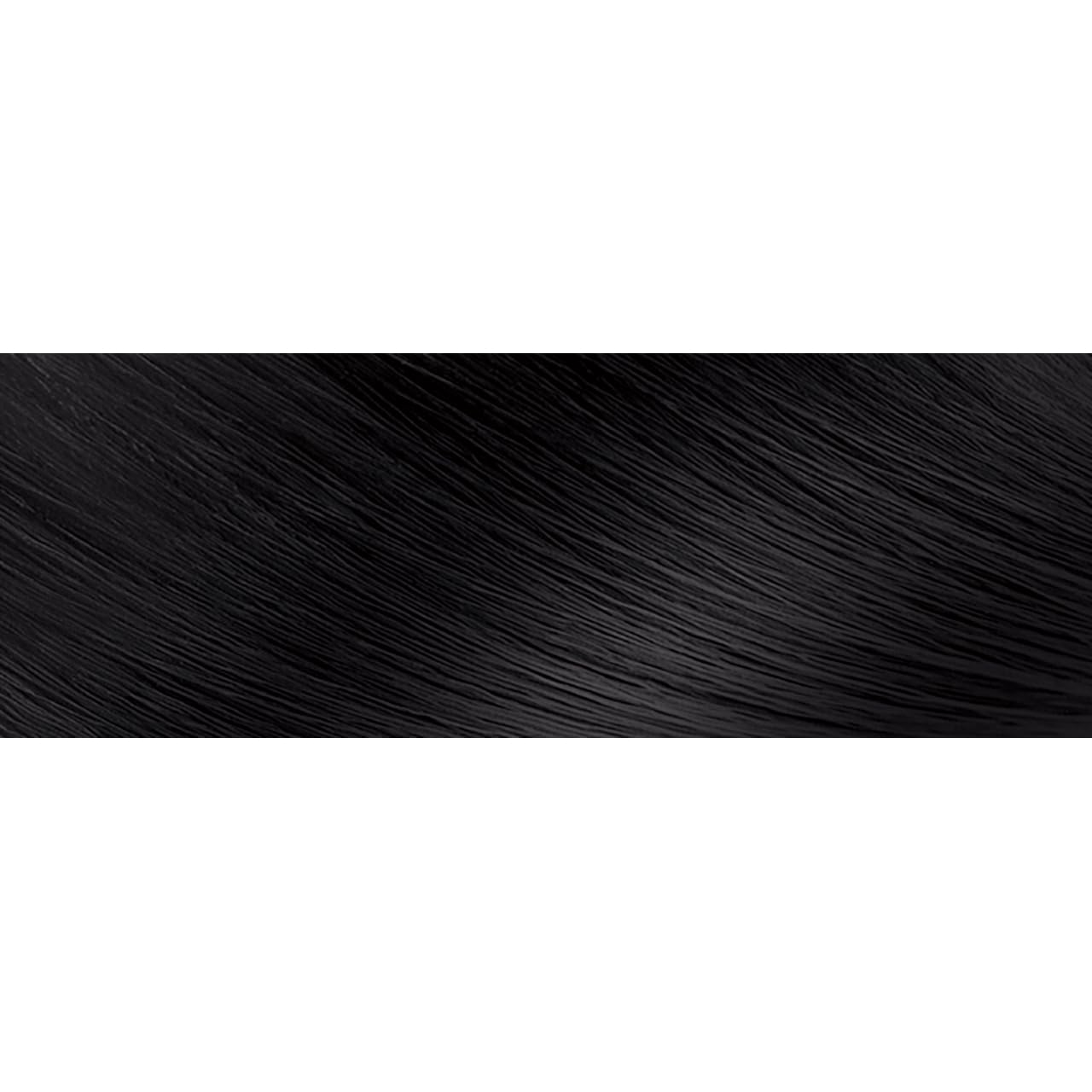 Moisture Rich Liquid Hair Color by Creme of Nature, C11 Natural Black, with Shea Butter Conditioner, 1 Application