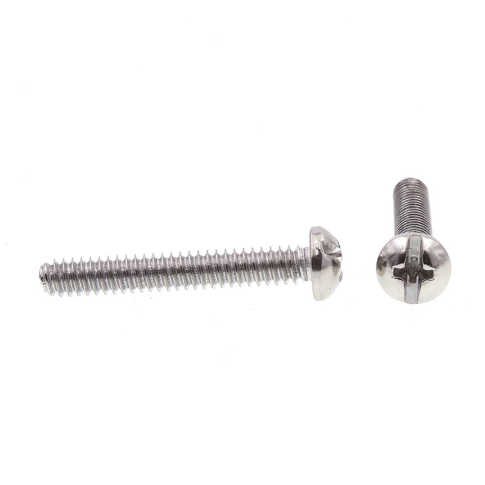 Prime-Line 9004709 Machine Screw, Round Head, Slotted/Phillips Combo, #10-24 X 1-1/4 in, Grade 18-8 Stainless Steel, Pack of 25