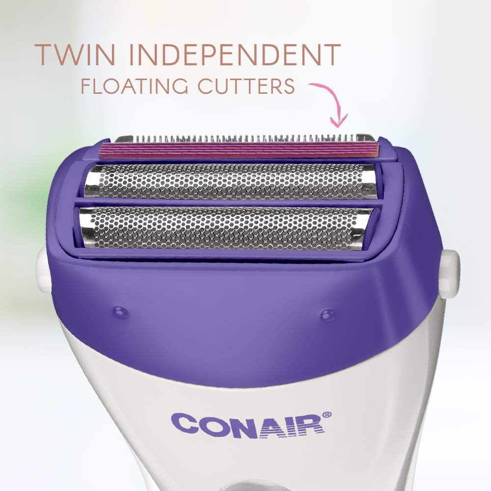 Conair Ladys W/D Rechrg S Size 1ct Conair Satiny Smooth Dual Foil Wet/Dry Rechargabel Shaver