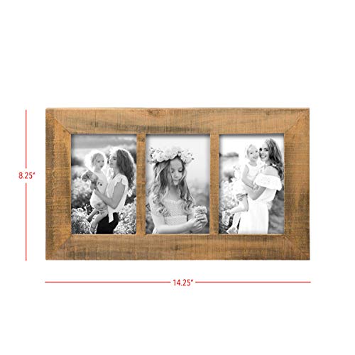 Foreside Home & Garden FFRD06122 4X6 Triple Photo Ripley Frame