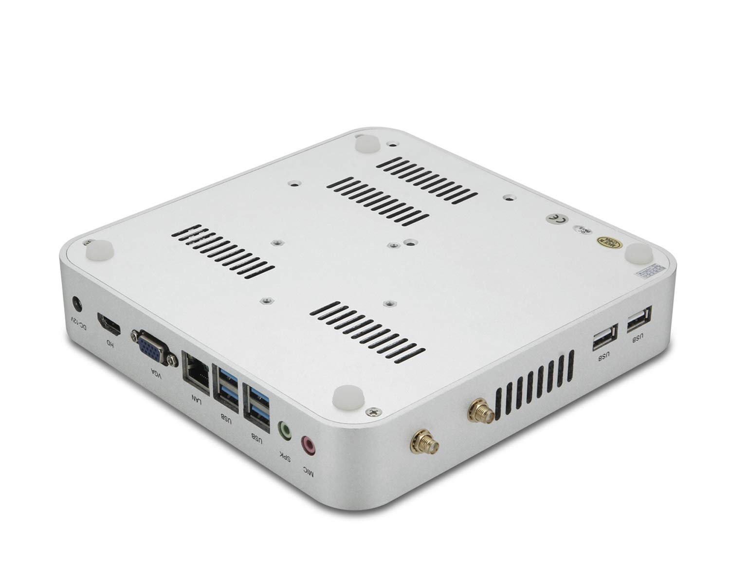 KINGDEL Fanless Mini PC, i5 CPU Mini Desktop Computer, 8GB RAM+256GB SSD, Gigabit Ethernet, 4xUSB 3.0, HD Port