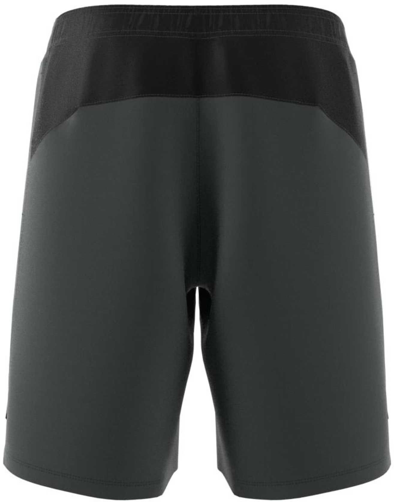 adidas Men's Axis Knit Elastic Waistband Athletic Training Shorts Dark Grey Heather/Black
