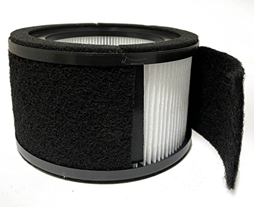 Nispira Replacement Filter L True HEPA + Activated Carbon Pre Filter Compatible with GermGuardian Air Purifier AC4200W FLT4200, 1 Pack
