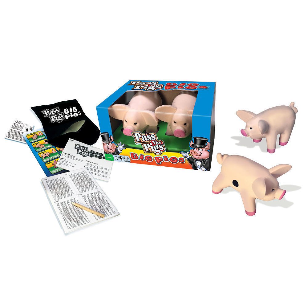 Big Game Toys~Big Pigs Yard & Floor Game Giant Camping Indoor/Outdoor Pass The Pig dice with Free BGT Sticker