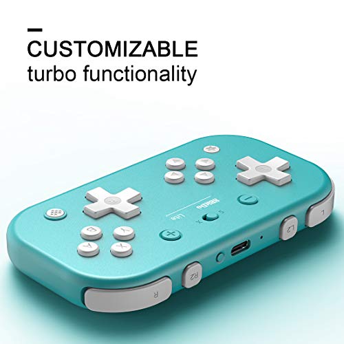 AKNES Lite Bluetooth Wireless Controller Gamepad for Nintendo Switch & Lite, Nintendo Switch & Windows, Steam, Raspberry Pi (Turquoise Edition)