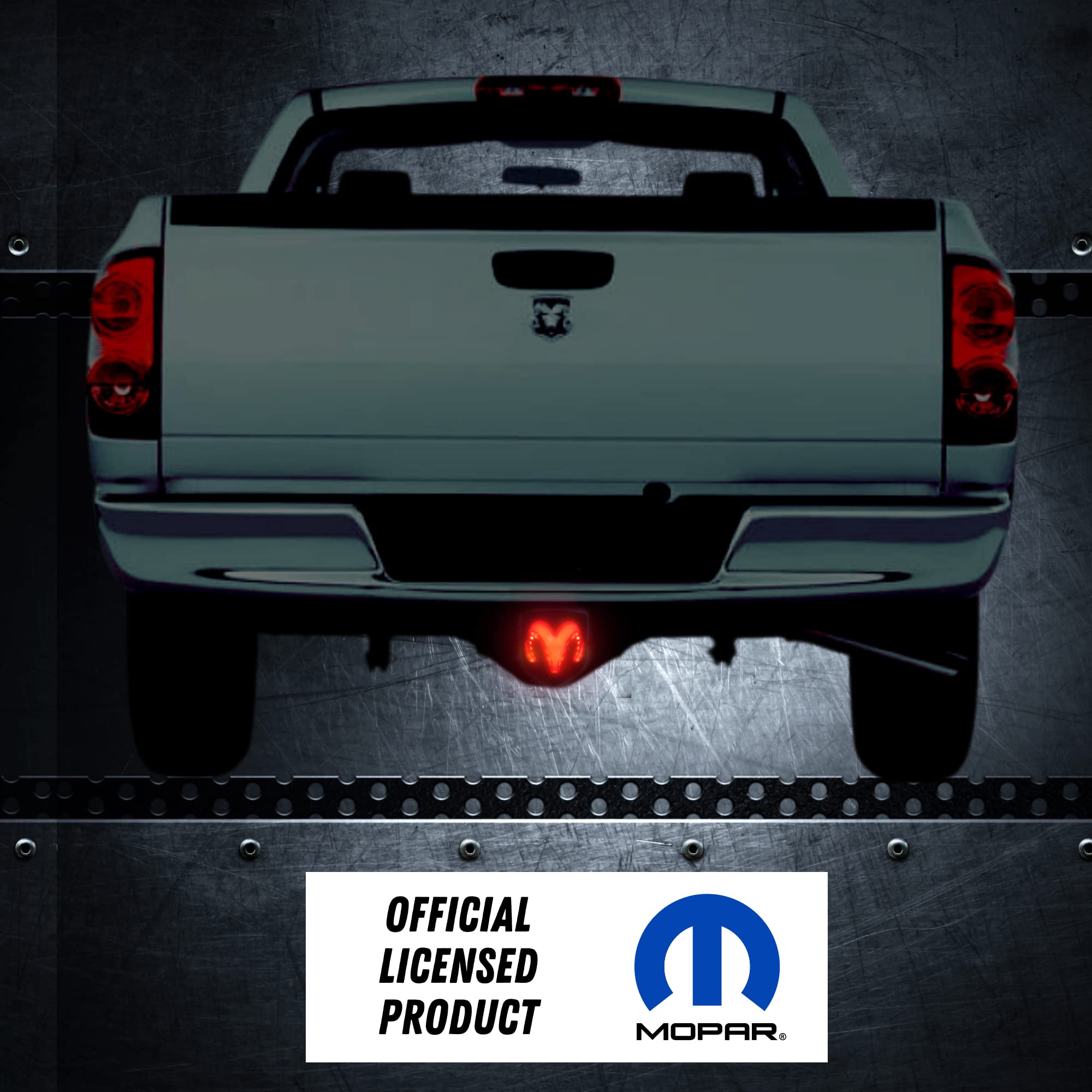 Autogem Officially Licensed RAM Hitch Cover (Black)