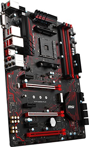 MSI Gaming AMD Ryzen X370 DDR4 VR Ready HDMI USB 3 SLI CFX ATX Motherboard (X370 GAMING PLUS)