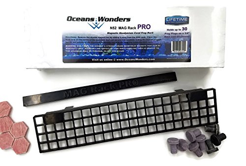 Oceans Wonders N52 Mag Rack Pro Magnetic Coral Frag Rack Holds Up To 30 Frag Plugs