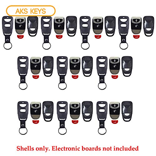 AKS Keys New Keyless Remote Fob Case Shell 3B Compatible with Hyundai (10 Pack)