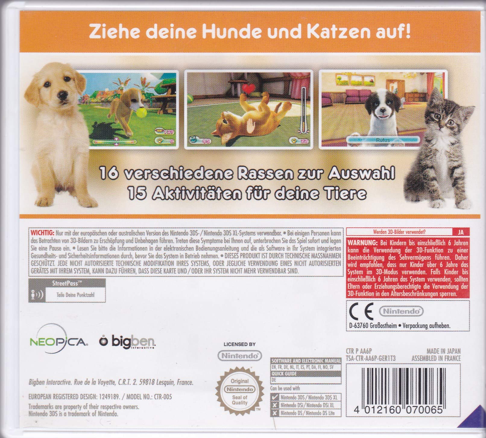 Bigben Interactive 3DS I Love My Pets