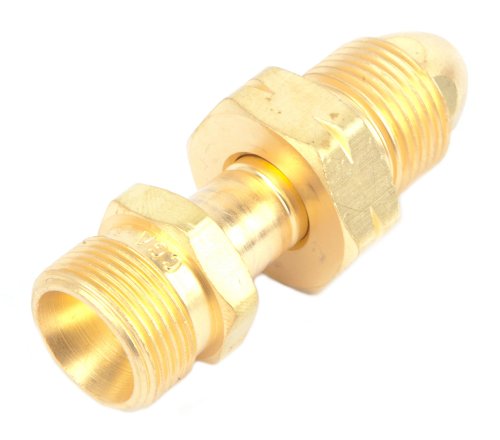 Forney 87806 Acetylene Regulator Adaptor, CGA 510 To CGA 520, #4 Tank to Regulator, 125-CF