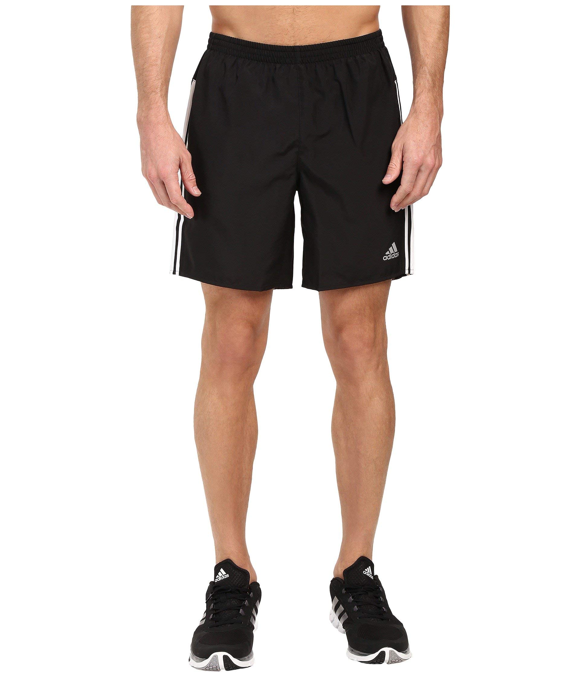 adidas Men's Response 9" Running Shorts, Black/White, X-Large