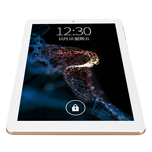 Akozon 10.1 Inch Tablet Gold 6GB RAM 128GB ROM Octa Core 2.5Ghz CPU 13MP Camera 8800mAh HD Tablet for Home Office 100240V US Plug Tablets (US Plug 100β240V)