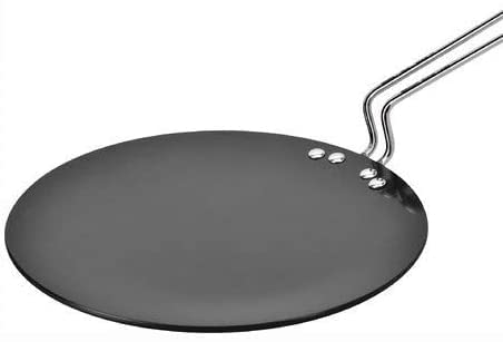 Sahishnu Online & Marketing Hard Anodized Aluminium Tawa,Hard Anodized Cookware,Hard Anodized Concave Tawa,Naan Roti Chapati Tawa,Diameter-275mm,Thickness-4mm,Size-11