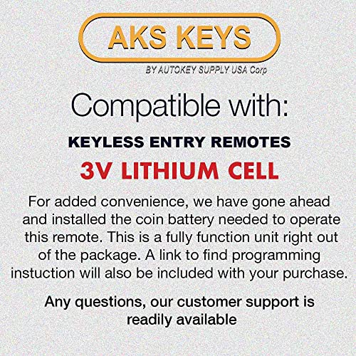AKS Keys New Keyless Remote Fob Case Shell 3B Compatible with Hyundai (10 Pack)