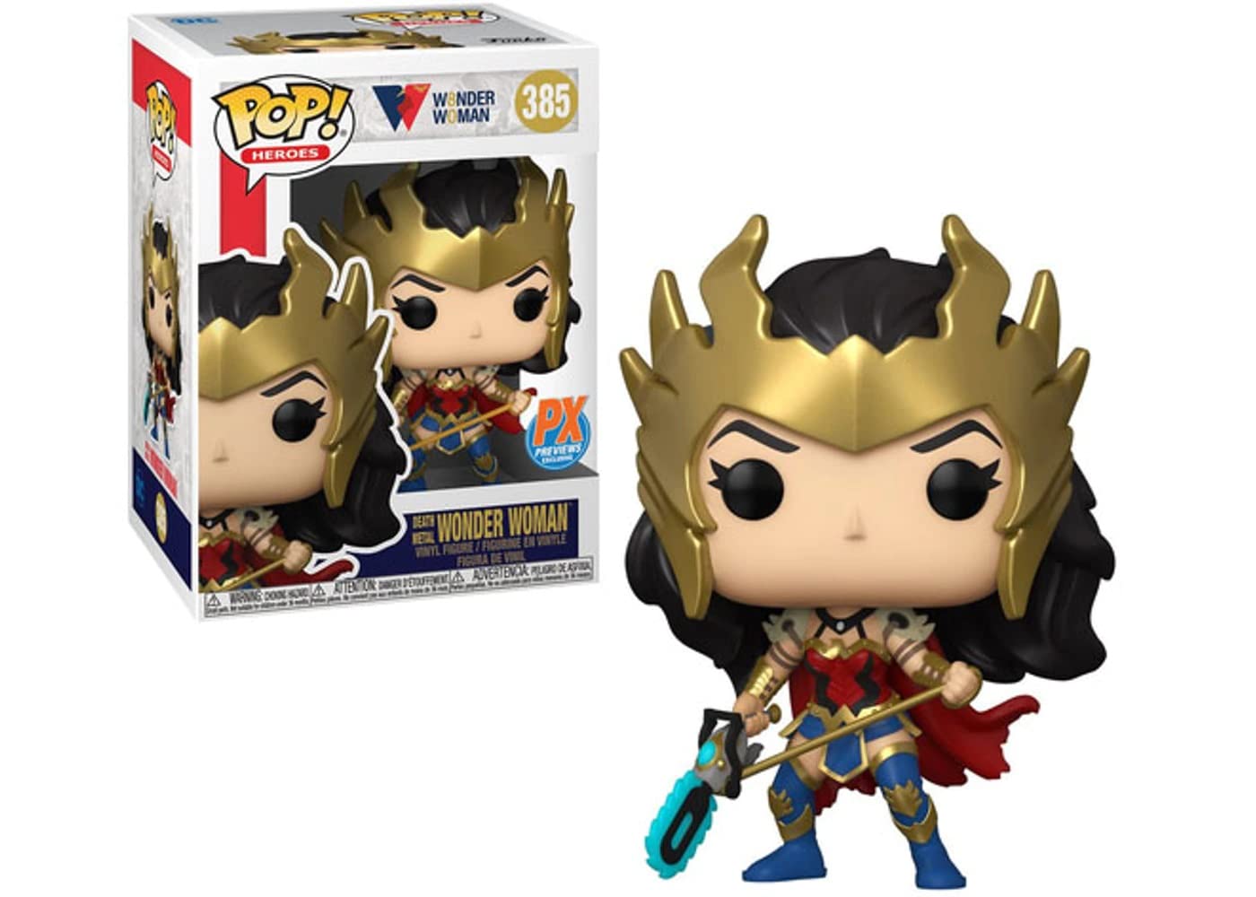 Funko DC Heroes: Death Metal Wonder Woman (PX Previews Exclusive) Pop! Vinyl Figure (Bundled with Compatible Pop Box Protector Case)