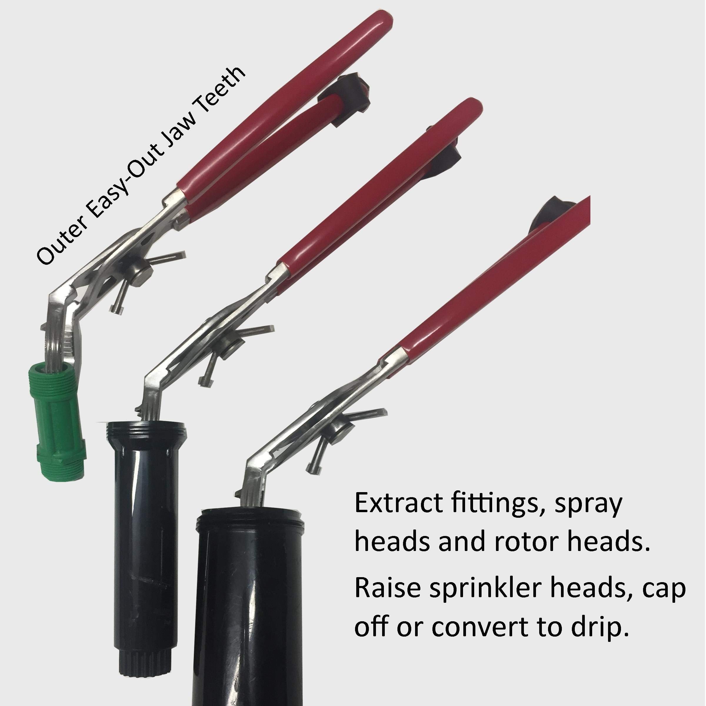 Keyfit Tools Sprinkler Head Wrench Stainless Steel PRO, Fastest Removal Replacement Repair & Adjustment Tool No Digging No Mess. Works On All Styles & All Brands of Spray & Rotor Heads Under 4.75"