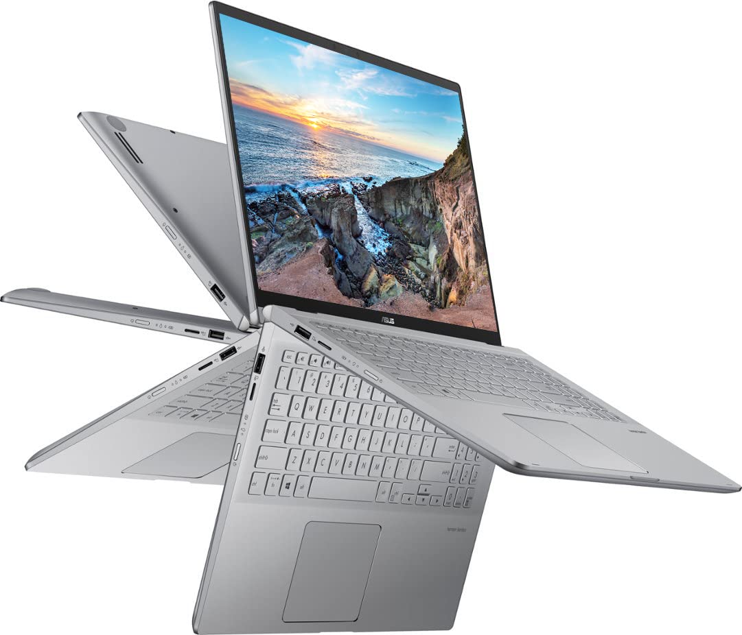 ASUS Touchscreen 15.6'' ZenBook Laptop with Windows 11 Pro, Full HD IPS Display, AMD Ryzen 7 5700U Processor, NVIDIA GeForce MX450, Backlit Keyboard, Gray (8GB RAM | 512GB PCIe SSD)