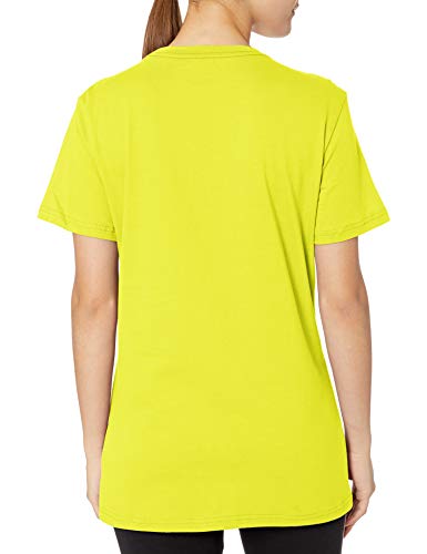 adidas Women's Must Haves Badge of Sport Tee, Shock Yellow, XX-Small