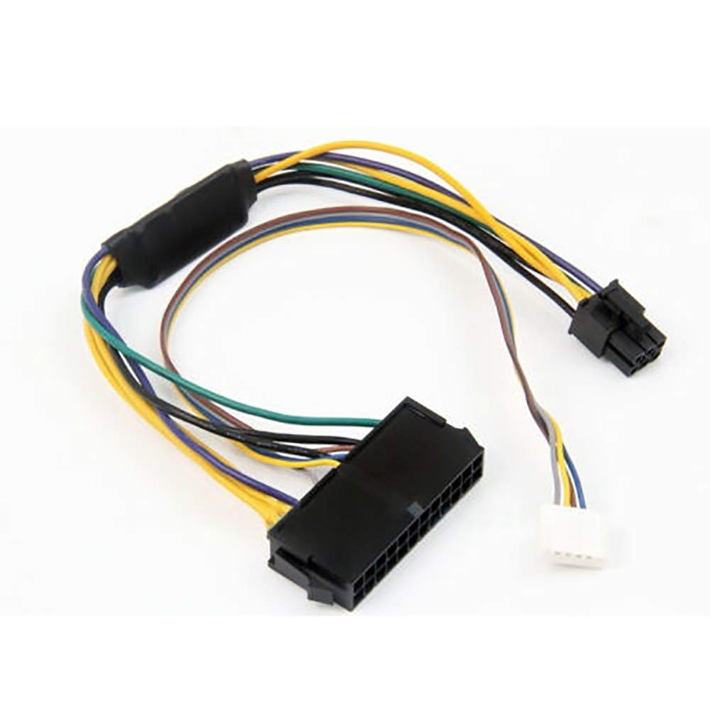 yueyang 24 Pin to 6 Pin ATX Power Adapter Cable for H P Z220 Z230 SFF MT TWR Series for H P Elite 8100 8200 8300 800G1(30cm)