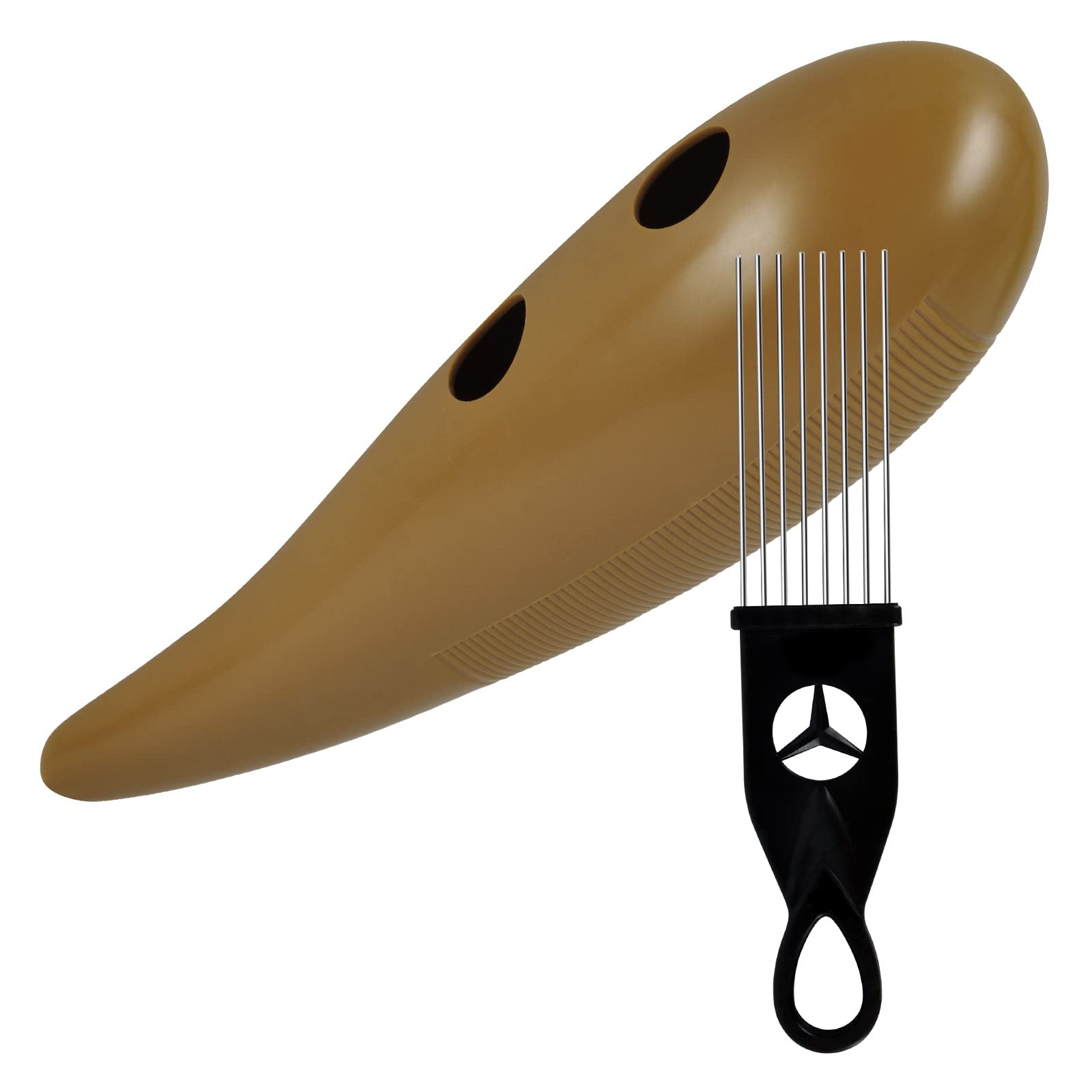 EASTROCK Guiro Instrument 3.3"x12" Fish Shaped Latin Percussion Instrument with 1 Scraper Musical Training Tool for Beginners and Professional Band Accompaniment (Upgraded Version)