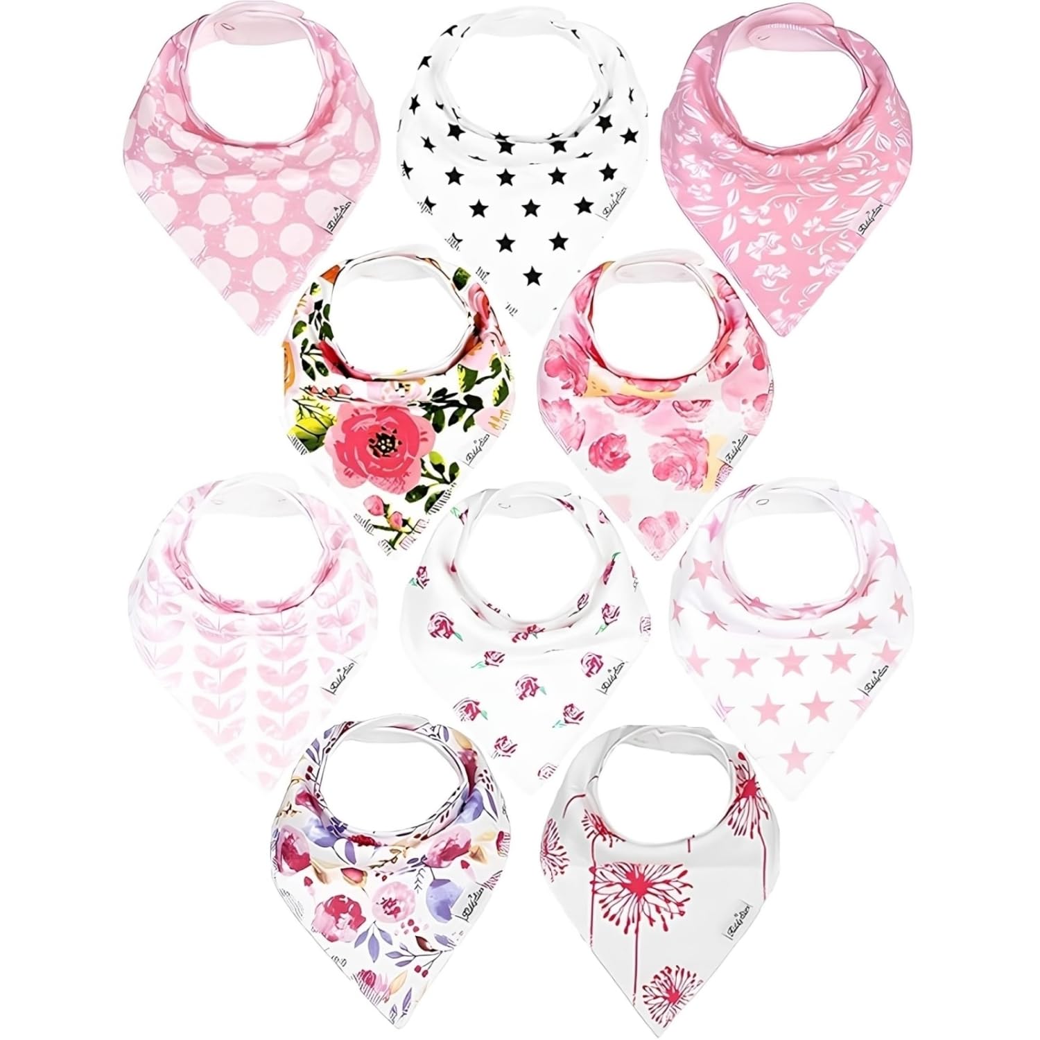 KiddyStar Baby Bibs for Boys & Girls - Organic Cotton Bibs, Bandana Bibs, Drool Bibs, Teething Bibs, Toddler Bibs - Gift