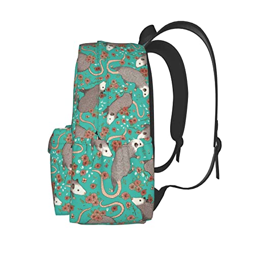 Biunnru Possums Travel Backpacks 15 In Cartoon Backpacks For Laptop Backpack