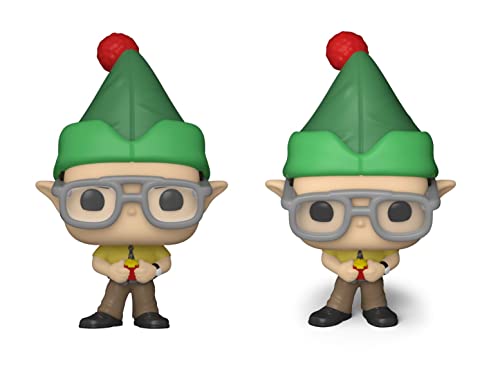 Funko Pocket POP! The Office - Michael Scott - Tree Holiday Box 4 Pieces - Keychain Novelty Keyring - Collectable Mini Figure - Stocking Filler - Gift Idea - Official Merchandise - TV Fans