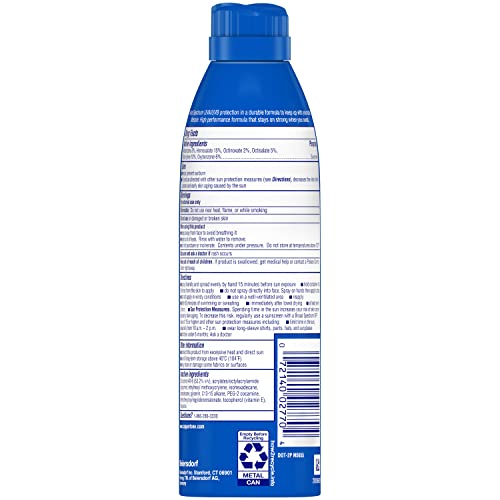Coppertone SPORT Sunscreen Spray SPF 100, Water Resistant, Continuous Spray Sunscreen, Broad Spectrum SPF 100 Sunscreen, 5.5 Oz Spray