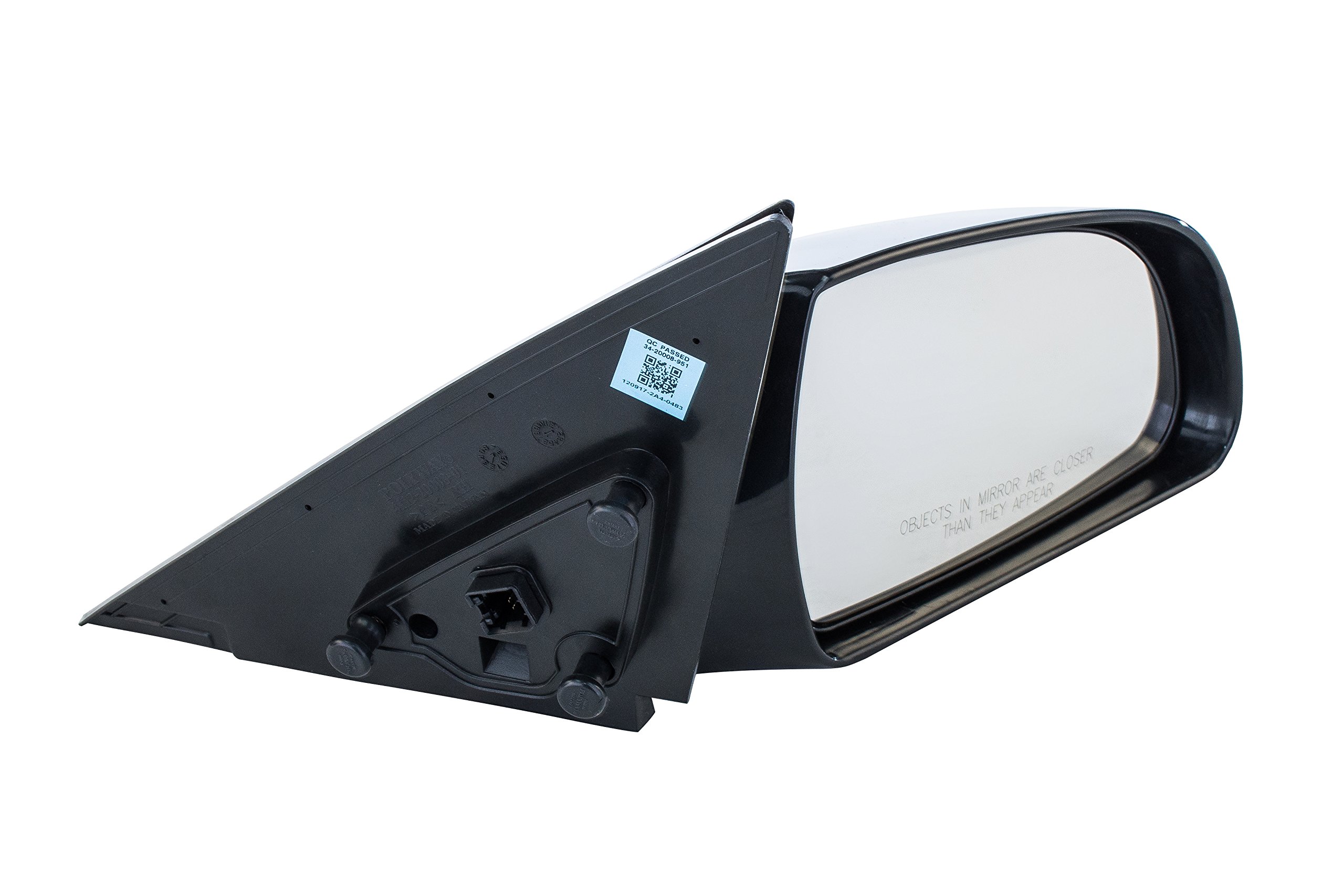 Dependable Direct Passenger Side Mirror for (2006 2007 2008 2009 2010) Hyundai Sonata Unpainted Heated Power Operated Right Outside Rear View Replacement Door Mirror - Parts Link #: HY1321149