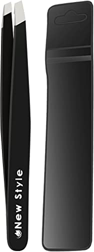 New Style Tweezers For Women And Men – Precision Professional Stainless Steel Slant Eyebrow Tweezer - Hair Remover For Eyebrows, Facial Hairs, Chin, Brow Shaping