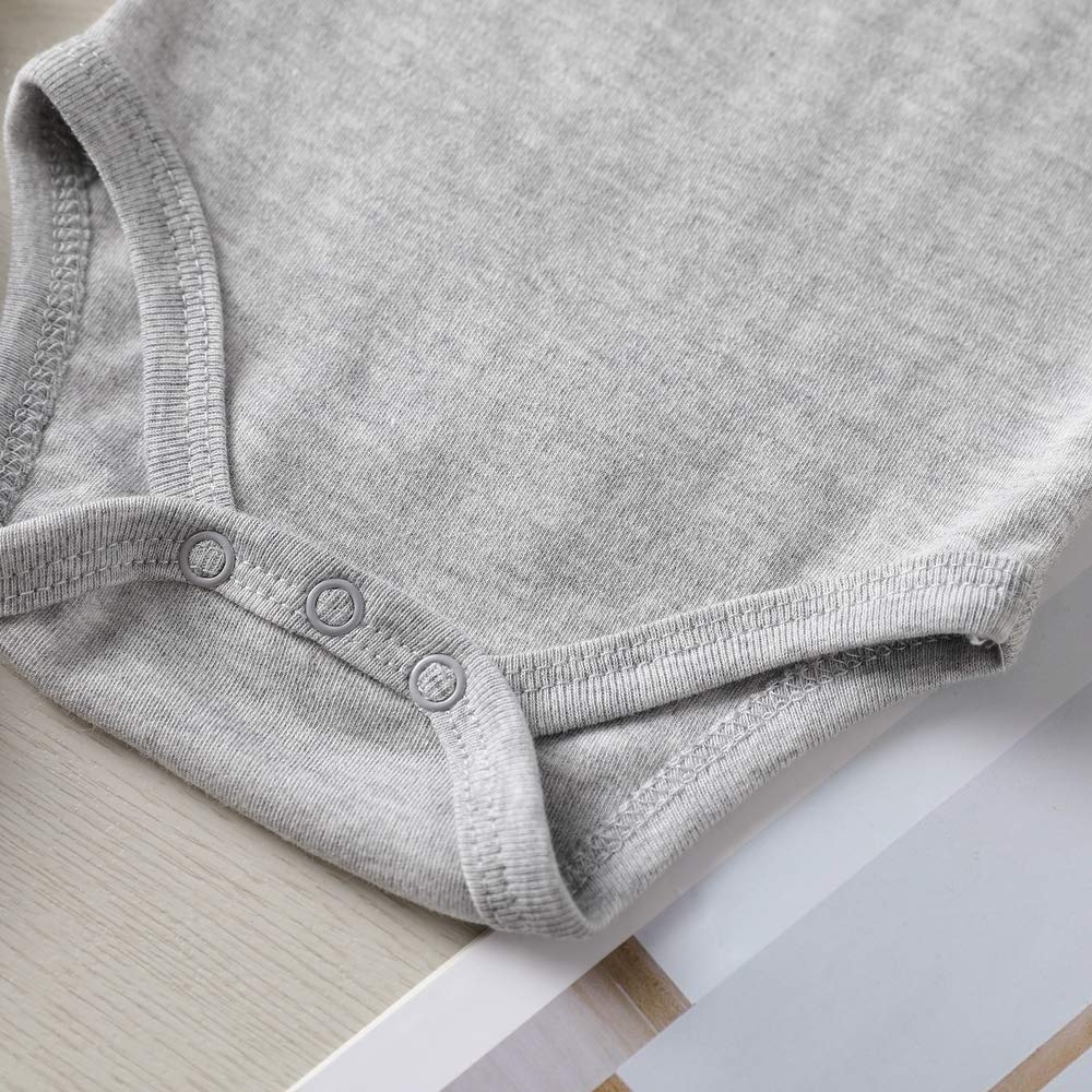 shlrzy Handsome just Like dad Newborn Baby boy Clothes Funny Baby Bodysuits graylong,0-3Months