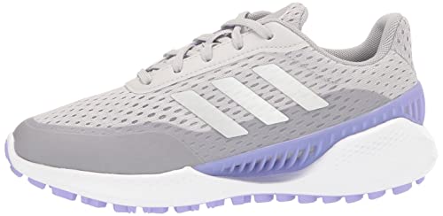 adidas Women's Summervent Spikeless Golf Shoes, Grey Two/Silver Metallic/Light Purple, 9.5