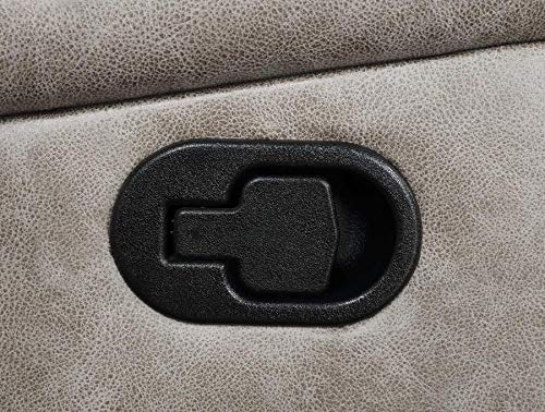 Coaster Home Furnishings PU Manual Motion Recliner in Taupe Finish